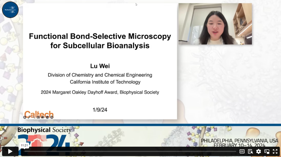 2024 BPS Margaret Oakley Dayhoff Award Presentation - Lu Wei