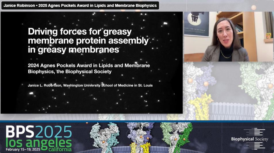 2025 Agnes Pockels Awardee | Biophysical Society